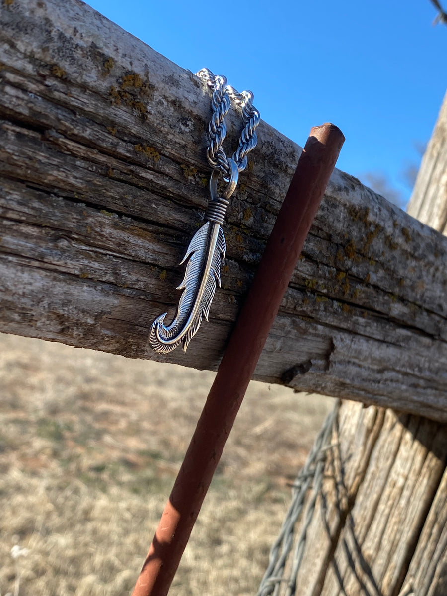 Mallard Curl Feather – Southern Silver Company